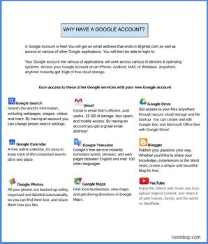 Google Accounts: Creation - Tips and Tricks – Roombop