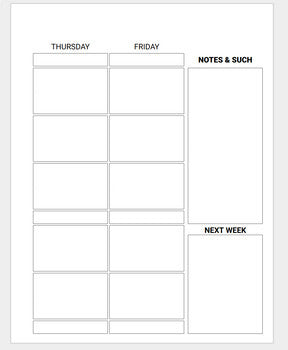 Google Slides Editable Weekly Planner – Roombop