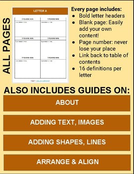 Digital Student Dictionary (Editable on Google Slides) Distance Learni ...