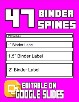98 Binder Covers & Labels (Editable on Google Slides) – Roombop