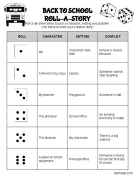 Back to school Roll A Story – Roombop