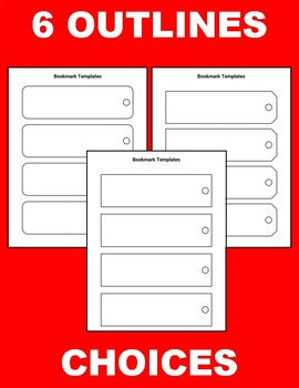 Printable Bookmark Templates (Editable in Google Slides) – Roombop