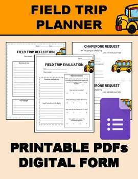 Field Trip Planner (Editable on Google Forms) – Roombop