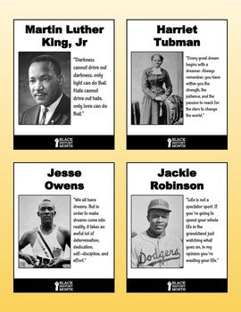 Black History Famous People: Printable Posters – Roombop