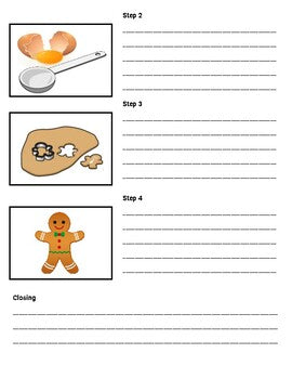How to make a Gingerbread Man: Procedural Writing Organizers (Editable ...