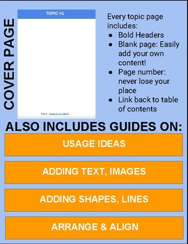 Digital Notebook For Any Subject (20 Pages - Google Slides) – Roombop