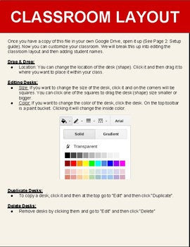 Classroom Seating Plan (Editable on Google Slides) – Roombop