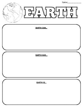 Earth Day Graphic Organizer – Roombop