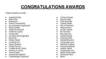 End of the Year Award Posters (Editable in Google Slides) – Roombop