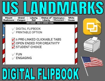 Famous USA Landmarks Digital Flipbook – Roombop